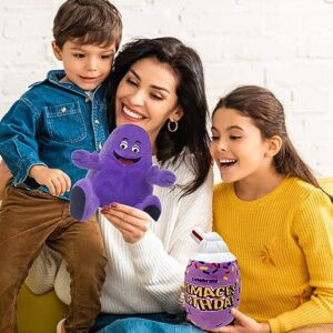 BeyondNice Grimace Shake Yellow Hat Burger Busters Shake Plushies Plush Toy Plushie Stuffed Animal Toy Game Doll Toddlers Toys (2pcs-2)