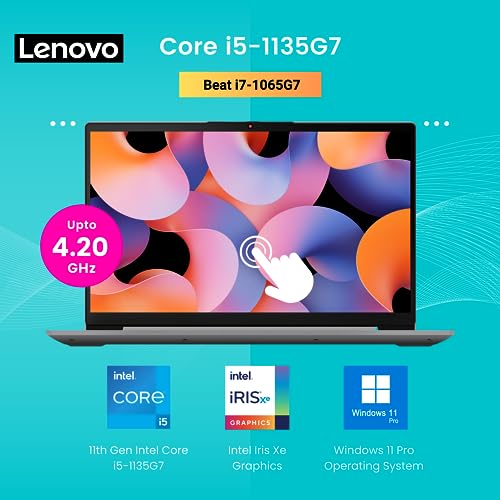 Lenovo Ideapad 3 Laptop, 15.6 FHD Touchscreen, Core i5-1135G7(Beat i7-1065G7, Upto 4.20 GHz), Intel Iris Xe Graphics, 20GB RAM - 1TB SSD, Stylus, WiFi 6, Dolby Audio,12 Hour, Windows 11 Pro, Grey