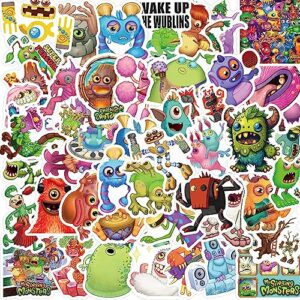 my monster singing stickers for mobile phone laptop luggage skateboard box tank bucket art stickers gifts for your kids friends lovers and family on christmas children's day