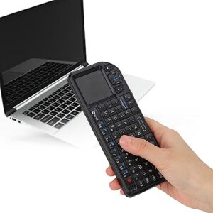 HOHXFYP UMK 100 RF 3in1 Mini Keyboard Qwerty Keypad, Rechargeable Wireless With Built In Touchpad Backlit Long Standby Small Pocket Keypad for PC Tablets