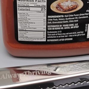 Young Guns Mild Red Chile Sauce 2-Pack - 505 Fresh - Made With Young Guns Hatch Valley Chile + AlwaysThriving™ 2-in-1 Scoop Spoon & Bag Clip Combo - Authentic Hatch Flavor (Red Chile Sauce(HOT))