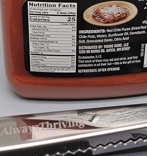 Young Guns Mild Red Chile Sauce 2-Pack - 505 Fresh - Made With Young Guns Hatch Valley Chile + AlwaysThriving™ 2-in-1 Scoop Spoon & Bag Clip Combo - Authentic Hatch Flavor (Red Chile Sauce(HOT))