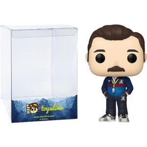 t e d lasso: p o p ! tv vinyl figurine bundle with 1 compatible graphic protector (1351-65710 - b)