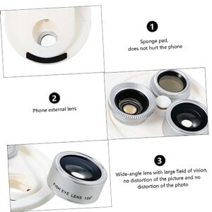 Abaodam 1pc Rotate Phone Camera Mens Travel Accessories Mens Gifts fisheye Lens Macro Camera Fish Eyes Lens for Phone Moment Lens Professional Camera Lens 4-in-1 Mobile Phone Camera Lens