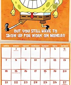 SpongeBob Squarepants Calendar 2024 - Deluxe 2024 SpongeBob Wall Calendar Bundle with Over 100 Calendar Stickers (SpongeBob Gifts, Office Supplies)