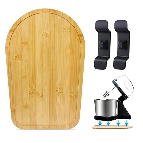 Appliance Slider Bamboo Mixer Slider Kitchen Appliance Sliders for 4.5-5qt Countertop Mixer Mover Sliding Tray Stand Mixer Appliance Moving Tray Small Appliance Slider Stand Mixer Mat Slider Applianc