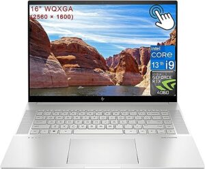 2023 newest hp envy laptop, 16" wqxga ips touchscreen, intel core i9 13900h (14 core), geforce rtx 4060, 64gb ddr5 ram, 1tb ssd, wi-fi 6e, backlit keyboard, quad speakers, fast charge, windows 11 home