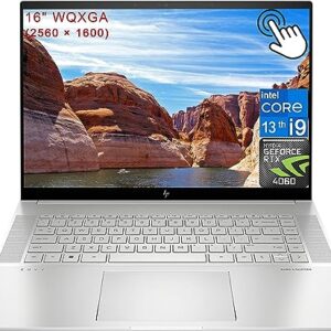 2023 Newest HP ENVY Laptop, 16" WQXGA IPS TouchScreen, Intel Core i9 13900H (14 core), GeForce RTX 4060, 64GB DDR5 RAM, 1TB SSD, Wi-Fi 6E, Backlit keyboard, Quad Speakers, Fast Charge, Windows 11 Home