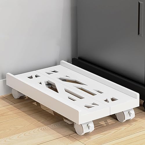 PHONME PC Stand Holder, Multi Colour PC Floor Cart, Polystyrene Computer Tower Stand, Adjustable Computer CPU Stand with Rolling Caster Wheels, Cart PC Riser Stand for Home Bedroom PC Printer