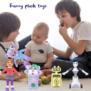 Yunnfumeiki 2023 New FNAF Security Breach Ruin Plush Toy, FNAF Plush Toys, Plush Doll Toys Kids Fan Favorite Gift Adult Birthday Gift (7pcs)