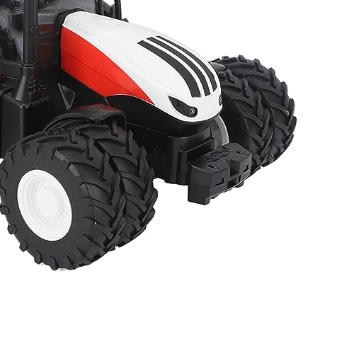 YYQTGG Remote Control Tractor, 1/24 Antiskid RC Farm Tractor Toy 4 Channel for Over 3 Years Old for Indoor (Red)