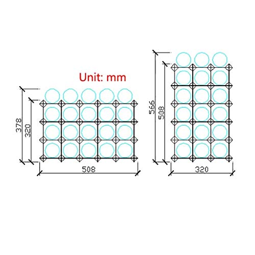 TEmkin Wine Rack Cube Solid Wood Free-Standing Wine Display Stand Wine Cabinet Large Capacity for Multiple Bottles of Wine Suitable for Home Wine Cellar Bar Wine Show A