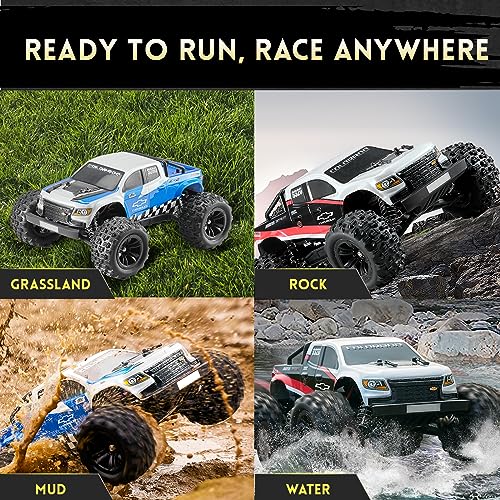 FAIRRC EAZYRC Fast RC Trucks for Adults 1/18 Chevrolet Colorado Off-Road RC Trucks, 4X4 RTR Brushless RC Trucks, 45+km/h Speed, Hobby Electric RC Monster Trucks, Oil Filled Shocks,RC Trucks Black