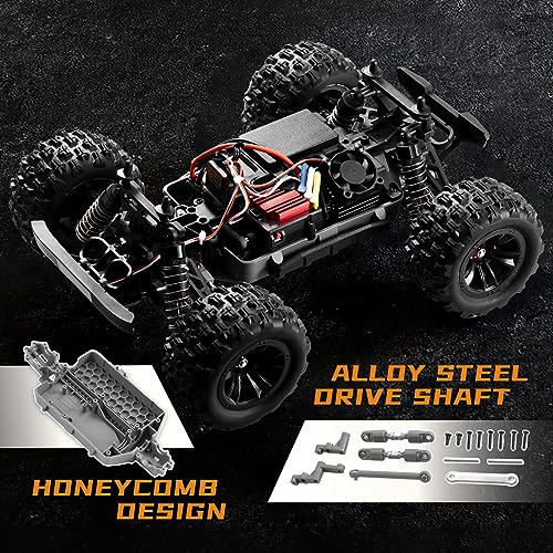 FAIRRC EAZYRC Fast RC Trucks for Adults 1/18 Chevrolet Colorado Off-Road RC Trucks, 4X4 RTR Brushless RC Trucks, 45+km/h Speed, Hobby Electric RC Monster Trucks, Oil Filled Shocks,RC Trucks Black