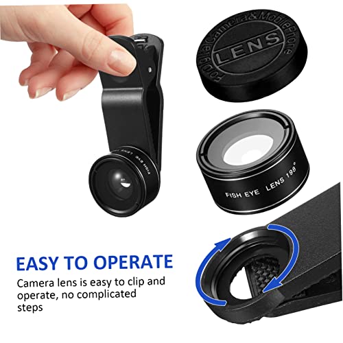 Abaodam 1 Set Mobile Phone Camera Lens tech Gifts Multifunctional Lens Camera Lens Kit Portable Lens s10 Practical Lens Tablet Phone fisheye Lens Durable Lens Filter Taste Packaging: TPU