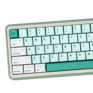 144 keys pbt dye mda profile keycaps green keycaps set for 61/64/87/04/108 cherry mx switches mechanical keyboard