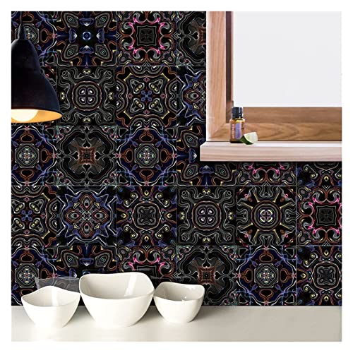 Tile Stickers Purple Abstract Grey Stick on Tiles Bathroom PVC Self Adhesive Wall Tiles Kitchen Stick on Wall Tiles Waterproof Peel and Stick Floor Tiles Self Adhesive Tiles for Walls