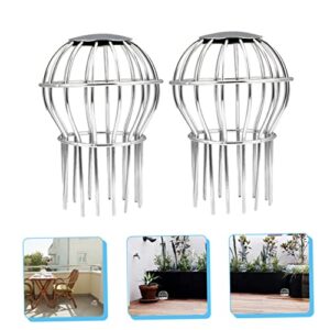 DOITOOL 6 pcs Gutter Cap Cover Pipe for Leaf Rooftop Line Strainers Other Guards Filter Down Tool Drain Round to Anti- Guard Roof Outdoor Stainless Net Extensions Fallen Leaves