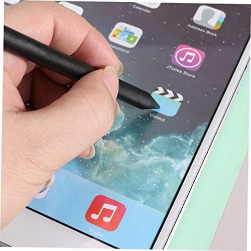 KJHBV Electronic Kits Tablet Stylus Pens for Touch Screens Fine Point Real Steel Surface Pen Writing Instrument Tablet Pen Suite Flat Conductive Pen Black Stylus Pens