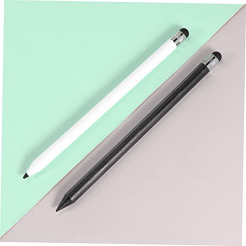 KJHBV Electronic Kits Tablet Stylus Pens for Touch Screens Fine Point Real Steel Surface Pen Writing Instrument Tablet Pen Suite Flat Conductive Pen Black Stylus Pens