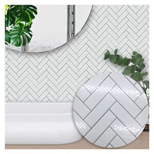 tile stickers creamy white rectangle stick on tiles bathroom pvc self adhesive wall tiles kitchen stick on wall tiles waterproof peel and stick floor tiles self adhesive tiles for walls (size : 10x10