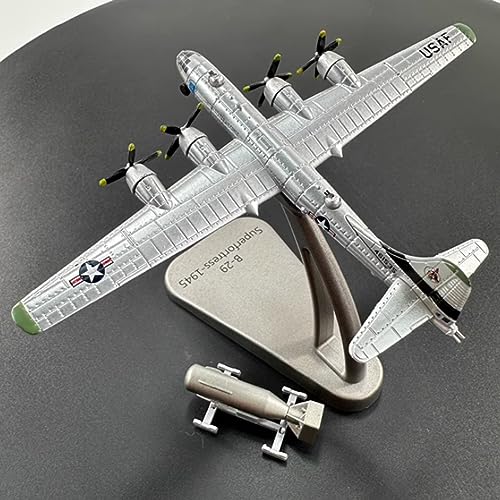 1/300 Scale US B29 B-29 Superfortress Air Fortress Bomber with Missile Aircraft Model Alloy Model Diecast Plane Model for Collection