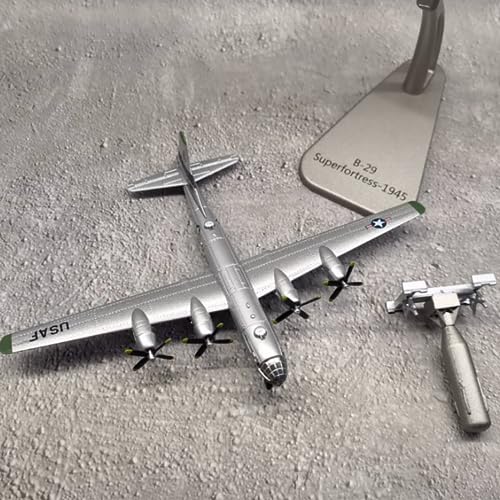 1/300 Scale US B29 B-29 Superfortress Air Fortress Bomber with Missile Aircraft Model Alloy Model Diecast Plane Model for Collection