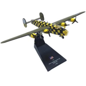 1/144 Scale USA WWII B-24D Liberator Bomber Aircraft Model Alloy Model Diecast Plane Model for Collection