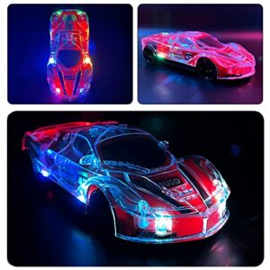 Kids Toys Remote Control Car with Four-Channel, Luminous Sports Car, Radio Controlled Car, Rc Cars for Boys Age 8-12, Rc Stunt Cars Truck Outdoor Sensory Toys Birthday Gifts for Boys Cool Stuff