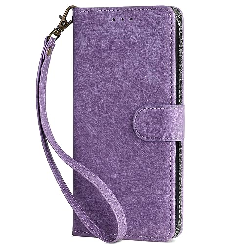 Case Compatible with Infinix Hot 30i NFC X669,Leather Case with Card Slot.Wallet Design,RFID Protection.Standable Flip Case Purple