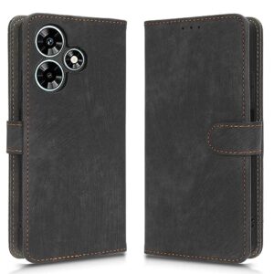 Case Compatible with Infinix Hot 30i,Leather Case with Card Slot.Wallet Design,RFID Protection.Standable Flip Case Black