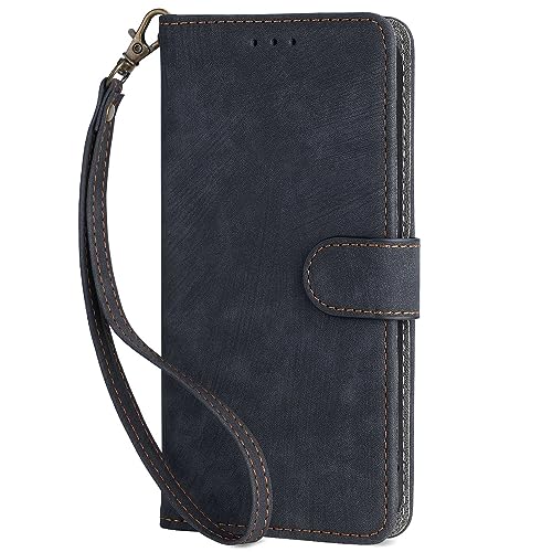 Case Compatible with Infinix Note 12 2023 X676C,Leather Case with Card Slot.Wallet Design,RFID Protection.Standable Flip Case Black