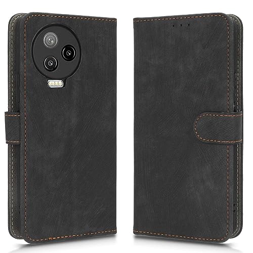 Case Compatible with Infinix Note 12 2023 X676C,Leather Case with Card Slot.Wallet Design,RFID Protection.Standable Flip Case Black