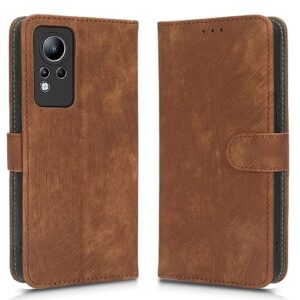 Case Compatible with Infinix X663C X663D,Leather Case with Card Slot.Wallet Design,RFID Protection.Standable Flip Case Brown