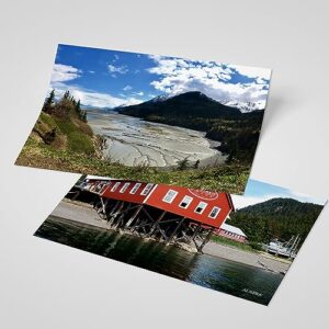 Dear Mapper Vintage United States Alaska Landscape Postcards Pack 20pc/Set Postcards from Around the World Greeting Cards for Business World Travel Postcard for Mailing Decor Gift