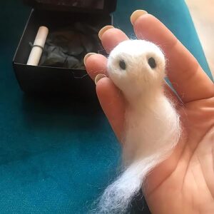 Renyqatt 2PCS Adopt A Ghost, 2024 Super Cute Little Pocket Ghost with A Tiny Scroll, Mini Plush Stuffed Ghost Doll, Creative Gift for Ghost Stories, Halloween Decoration Lovers