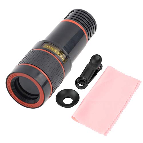 Telescopic Lens for Resistance 13×7×5 Professional 12x telephoto Lens Telescopic Focusing Universal for Mobile Phone Tablet