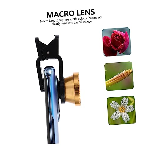 Hemobllo 4 Sets Eye Shooting Marco Range Landscape in Exquisite Supply Smartphones Convenience Cell Travel You Smartphone Golden Practical Mobile Flower Professional Lens Structure Fish