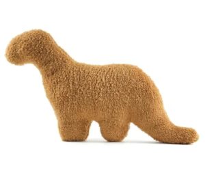 toymania - dinosaur nugget plush - fluffy brontosaurus nug plush to cuddle or for room decor - dino nugget stuffed animal emotional support - dinosaur chicken nugget plush looks great anywhere