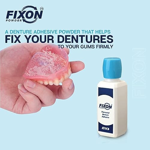 (Pack of 6) Fixon Denture Adhesive Powder (15gm Each) - by Exportdeals