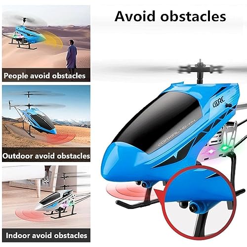 KXKLGWHN Large Remote-Controlled Helicopter, with 4K High-Definition Dual Cameras, 2.4GHz RC Helicopter, One-Button Take-Off/Landing, LED Lights, Height-Keeping Gyroscope, Toys for Boys and Girls