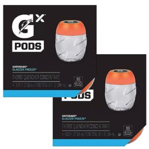 gatorade gx hydration system, non-slip gx squeeze bottles or gx sports drink concentrate pods essentially for southern basics (8 count) (glacier freeze)