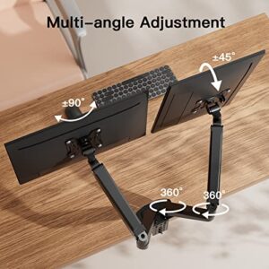 ErGear Adjustable Height Electric Standing Desk with Storage Bag Dual Monitor Stand