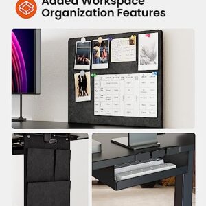 ErGear Adjustable 55'' Height Electric Standing Desk with Storage Bag Single Monitor Mount