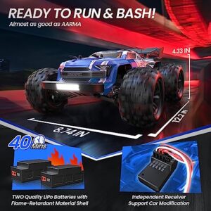 DEERC Extreme Brushless Racing Truck for Adults & Quality RC Car for Beginners and Kids