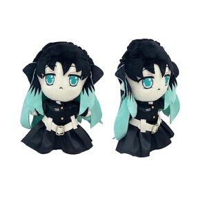 sunteelong tokitou muichiro plush, 26cm anime figure demon slayer tokitou muichiro plush cartoon stuffed plushies kids toys