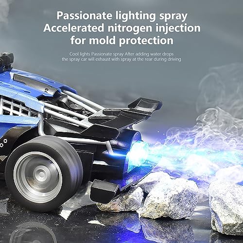 Usdian Remote Control Water Spr𝘢y Four-Wheel Drive Drift 𝘛𝘰𝘺 Car, High Speed Rechargeable Lighted Boy Remote Control Racing Car