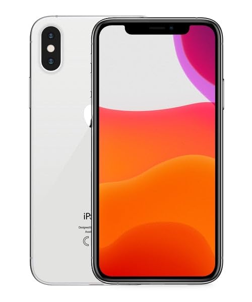 Apple iPhone Xs Max A12 Bionic Mobile Phone 6.5inch 4GB RAM 64GB/256GB ROM Hexa Core 12MP NFC 4G LTE Original iOS Cellphone 64GB with Face ID/White