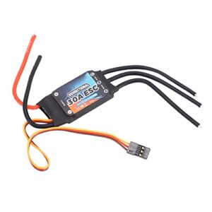 emoshayoga 30a brushless esc, 5v 2a bec output bidirectional 30a brushless esc quick response plug and play good handling for rc boat