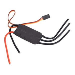 Emoshayoga 30A Brushless ESC, 5V 2A BEC Output Bidirectional 30A Brushless ESC Quick Response Plug and Play Good Handling for RC Boat